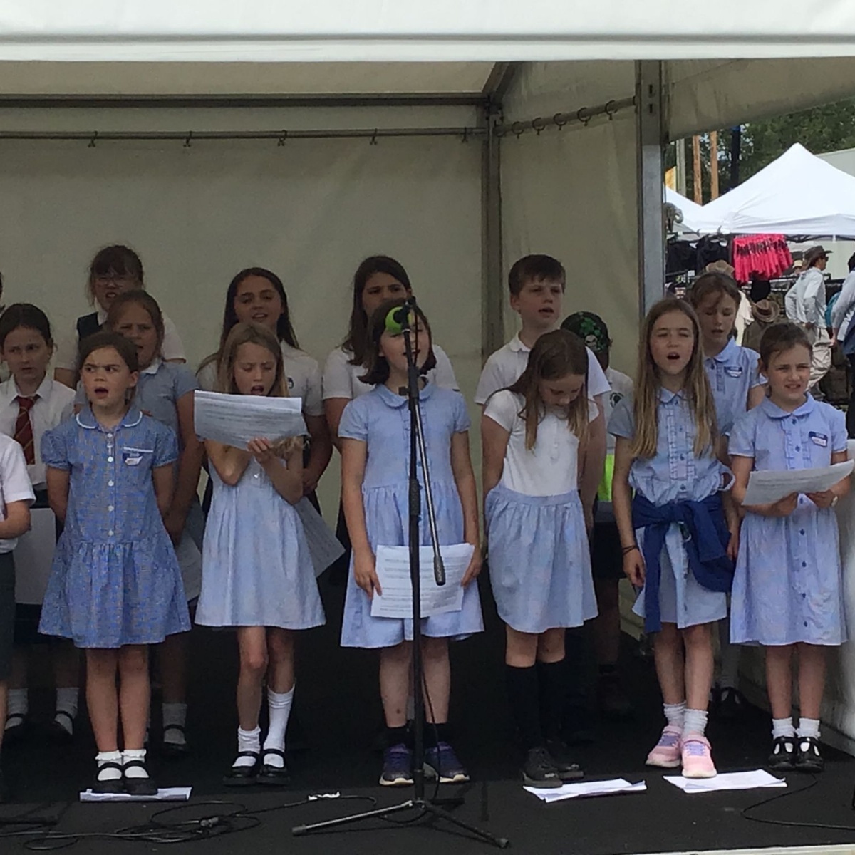 Performing at the Royal Three Countries Showground - Abberley Parochial ...